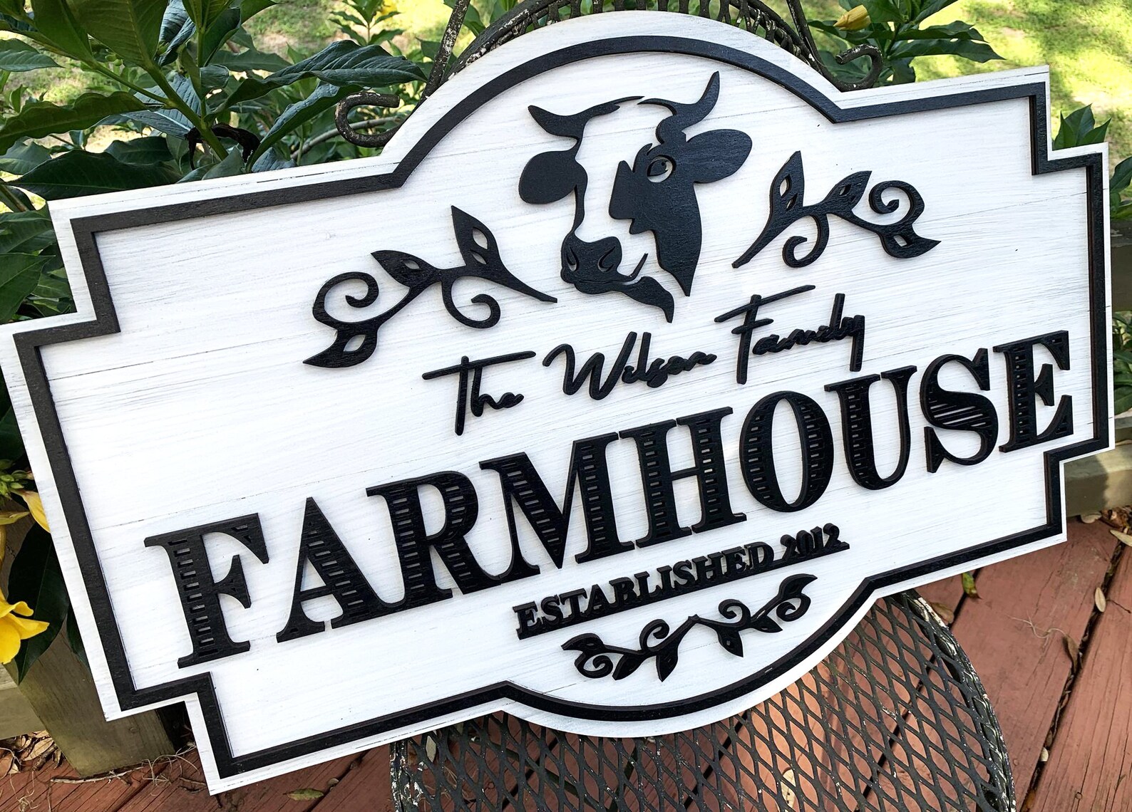 Custom Family Farmhouse Sign, Last Name Welcome Wall Signs, Farm Themed ...