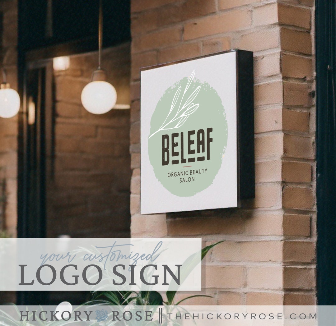 CUSTOM Logo Sign, Branded Logo Sign, OUTDOOR Storefront Sign, PVC ...