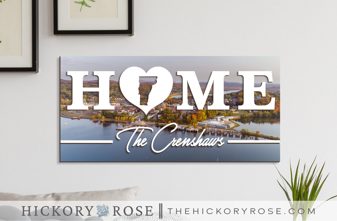 Custom Vermont Sign | 3D Wood Wall Sign | Vermont Decor, Vermont Gifts ...