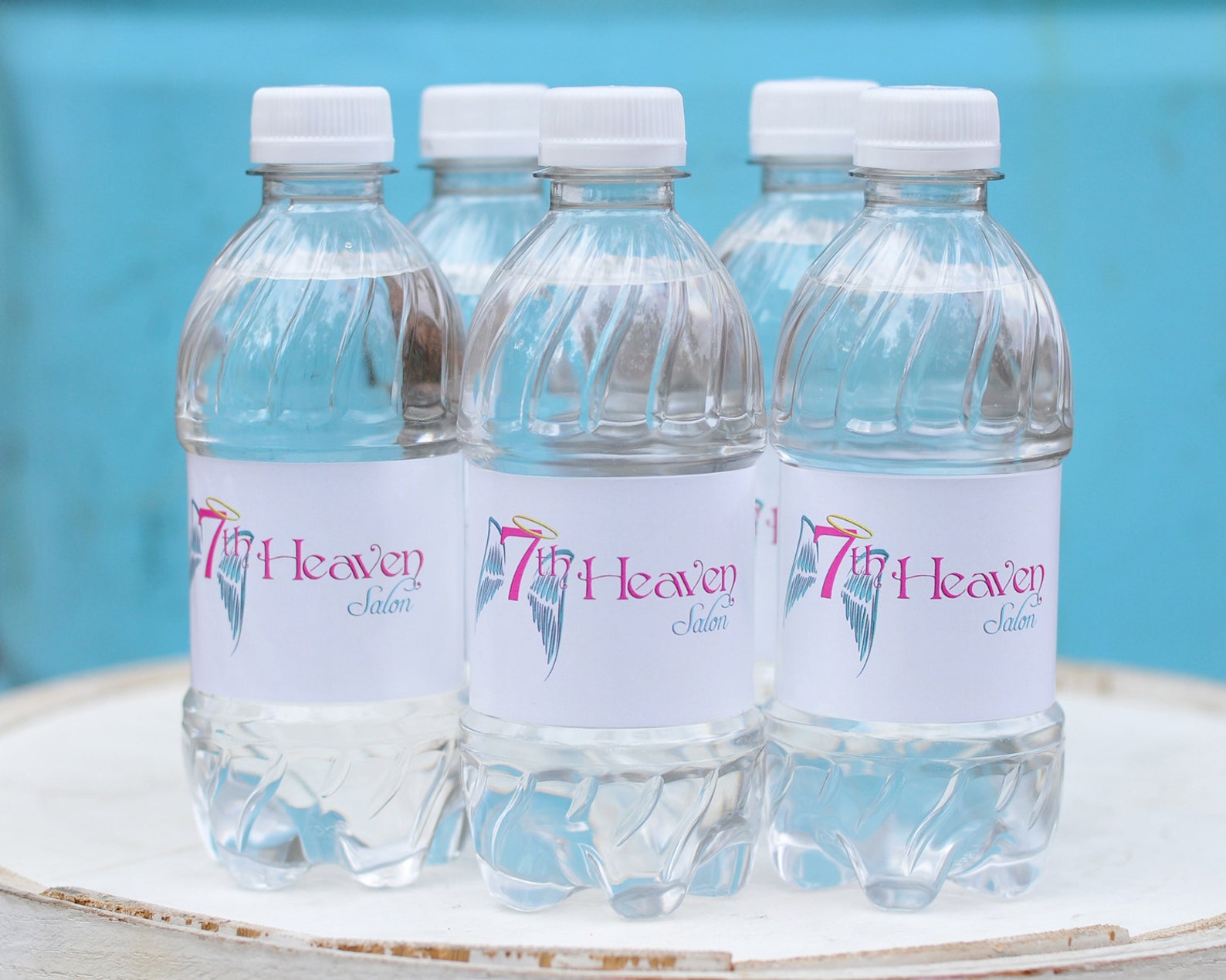 150 Custom Water Bottle Labels - Your Business Logo or Design - Custom ...