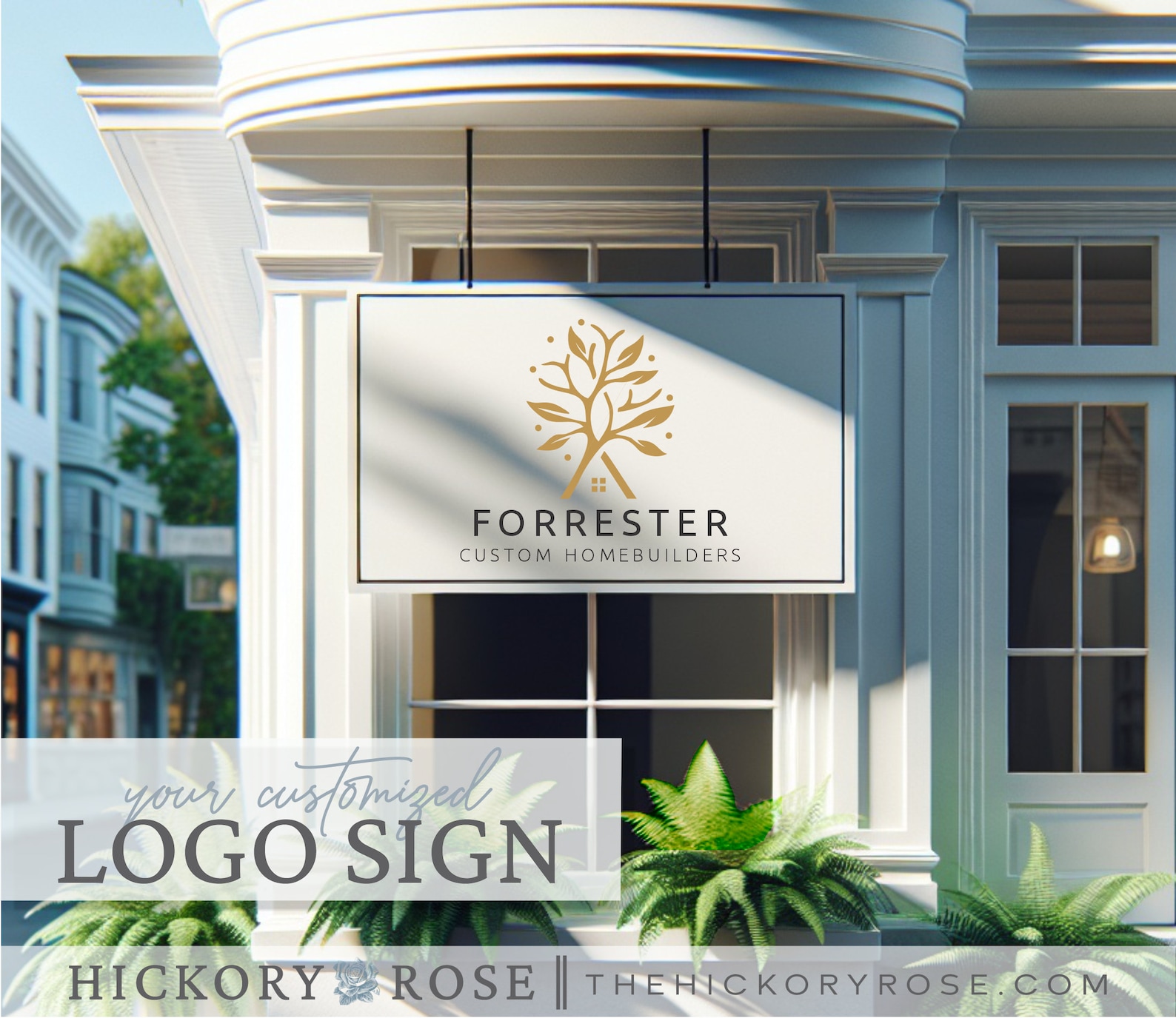 Outdoor Business Storefront Sign: Branded Logo Printed PVC Signs ...