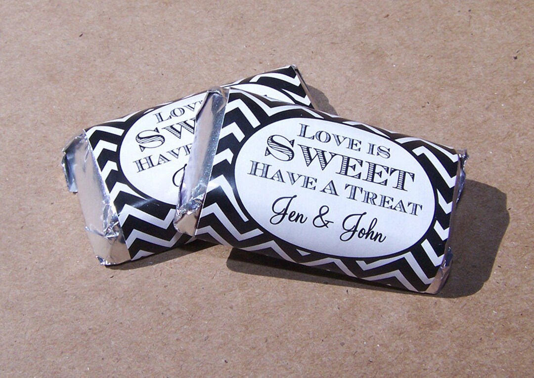 Custom Wedding Candy Labels Wedding Favors Monogram - Etsy