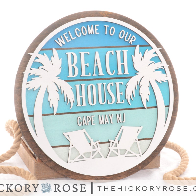 Wood Beach Sign - Etsy