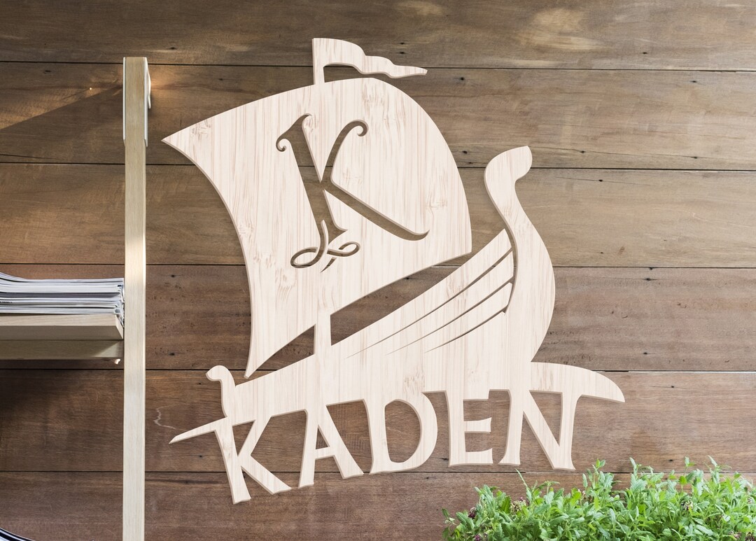Viking Ship Sign, Viking Name Sign, Custom Name Plaque, Viking Gift ...