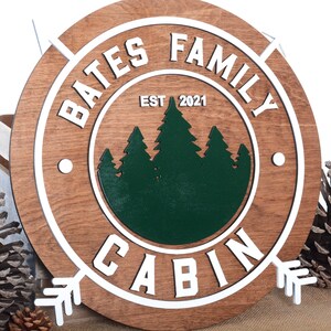 Custom Cabin House Sign Rustic Wall Sign Cabin Home Decor - Etsy