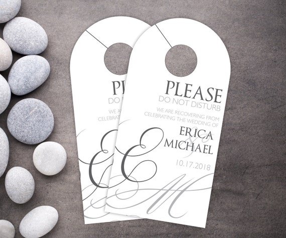 Wedding Door Hangers Monogram Wedding Hotel Door Hangers Hotel Box wedding-door-hangers-monogram-wedding-hotel-door-hangers-hotel-box