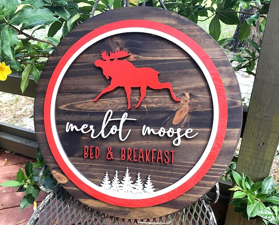 Custom BnB Sign Shop Window Sign Custom Inn Logo Sign | Etsy