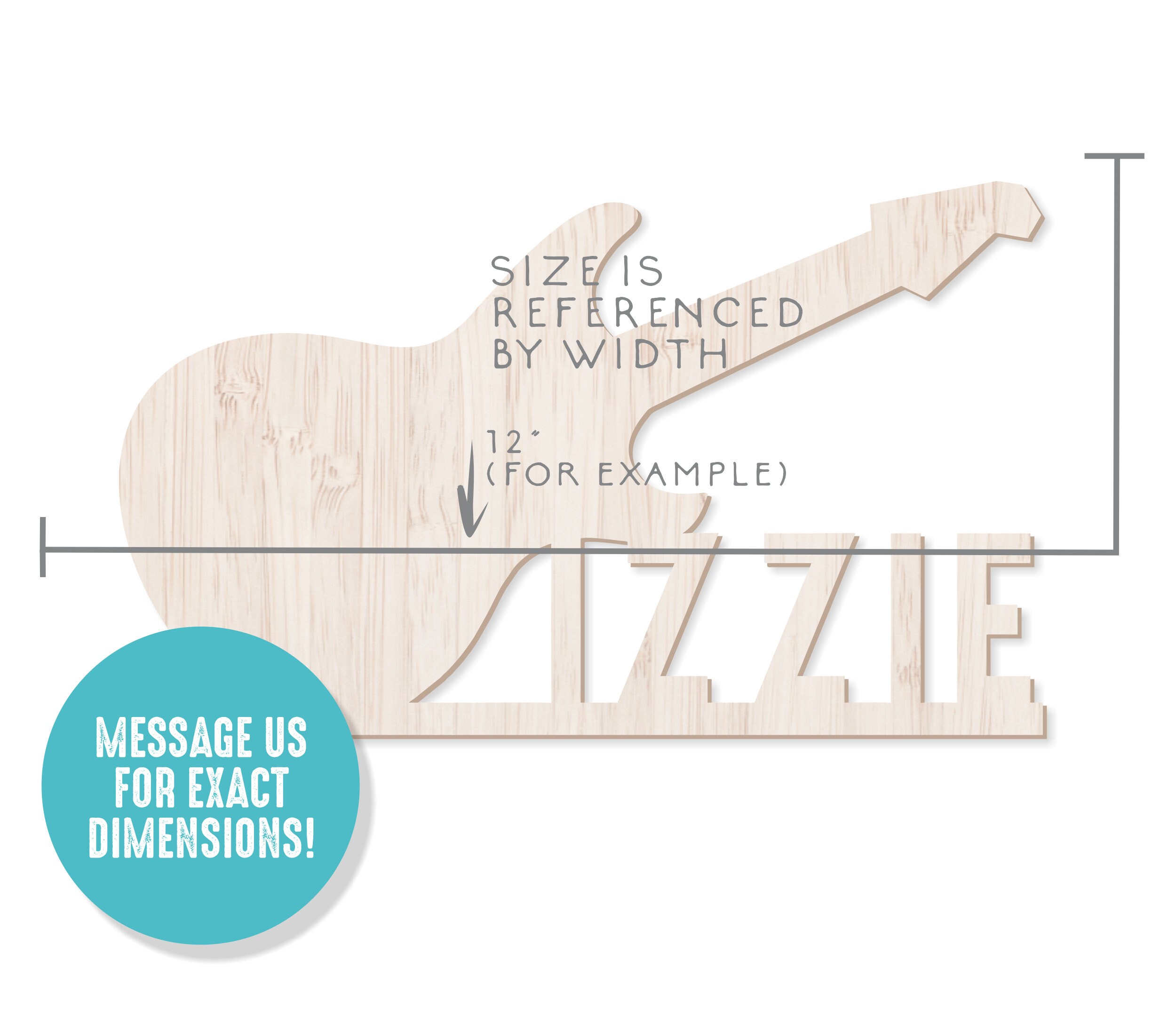 Guitar Wall Sign Music Wall Decor Kids Name Sign Wood Name | Etsy