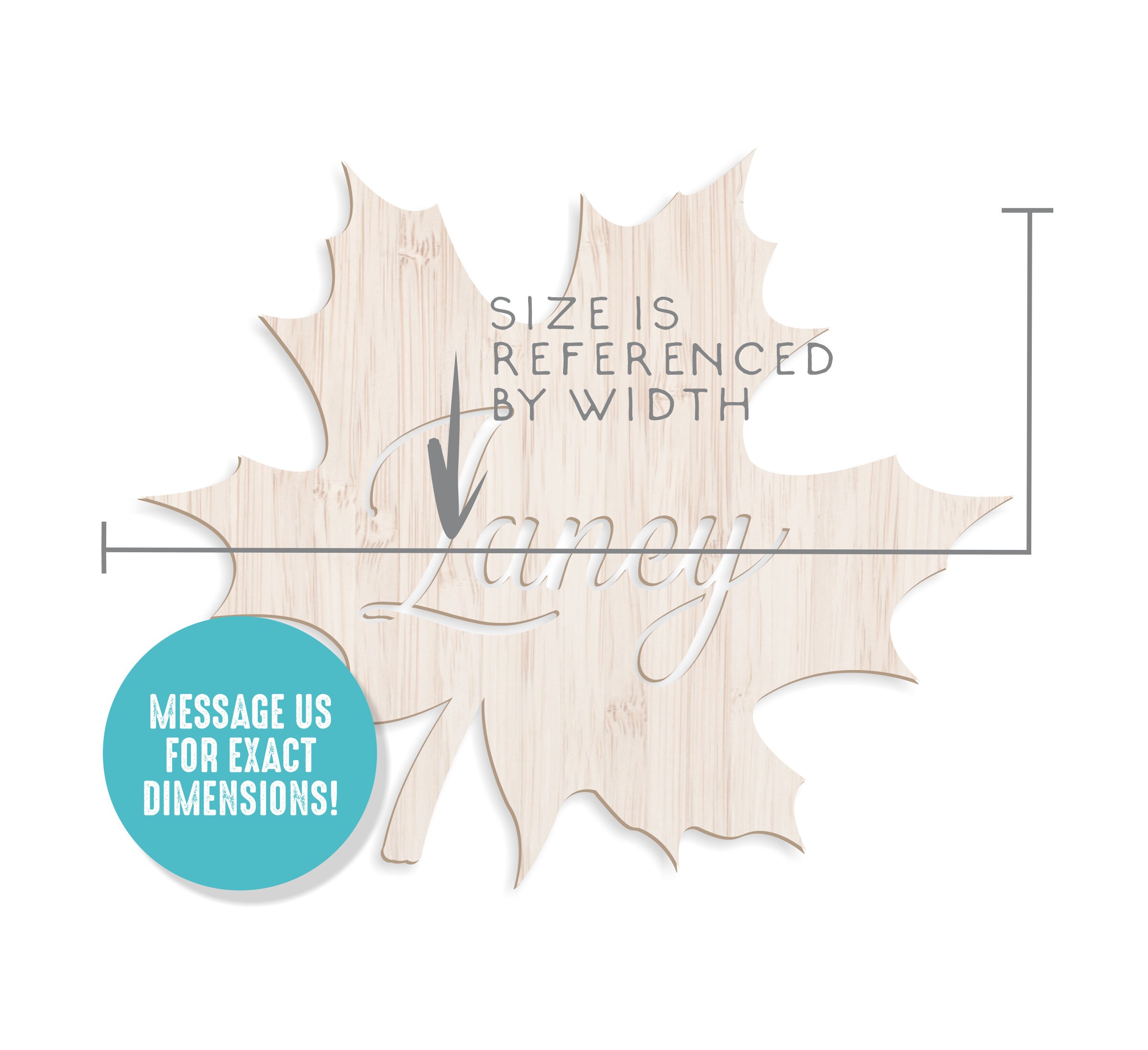 Maple Leaf Sign Maple Leaf Cutout Custom Name Sign Fall - Etsy