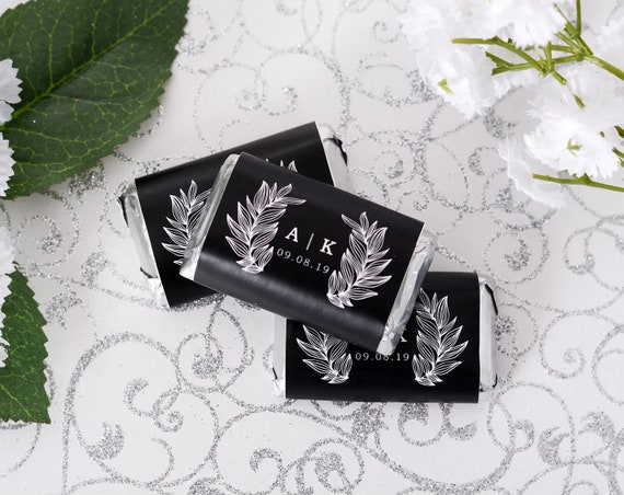 Custom Wedding Candy Labels - Mini Candy Wraps - Wedding Chocolate Bar ...