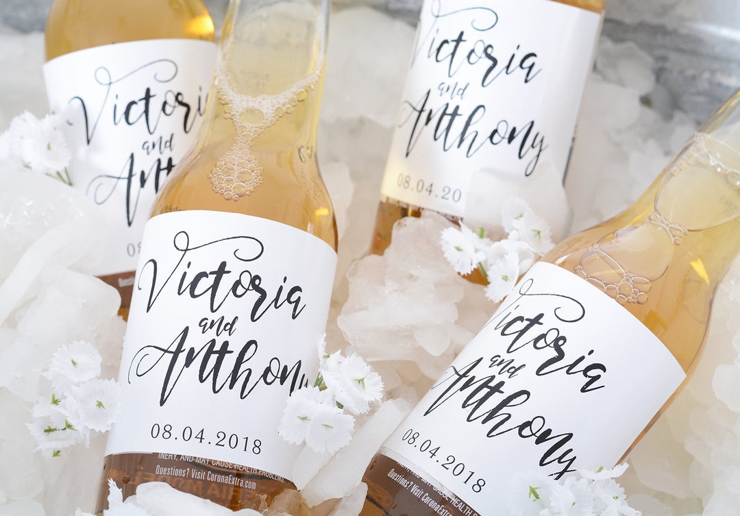 Vintage Wedding Beer Bottle Labels - Brew Labels - Custom Beer Label ...