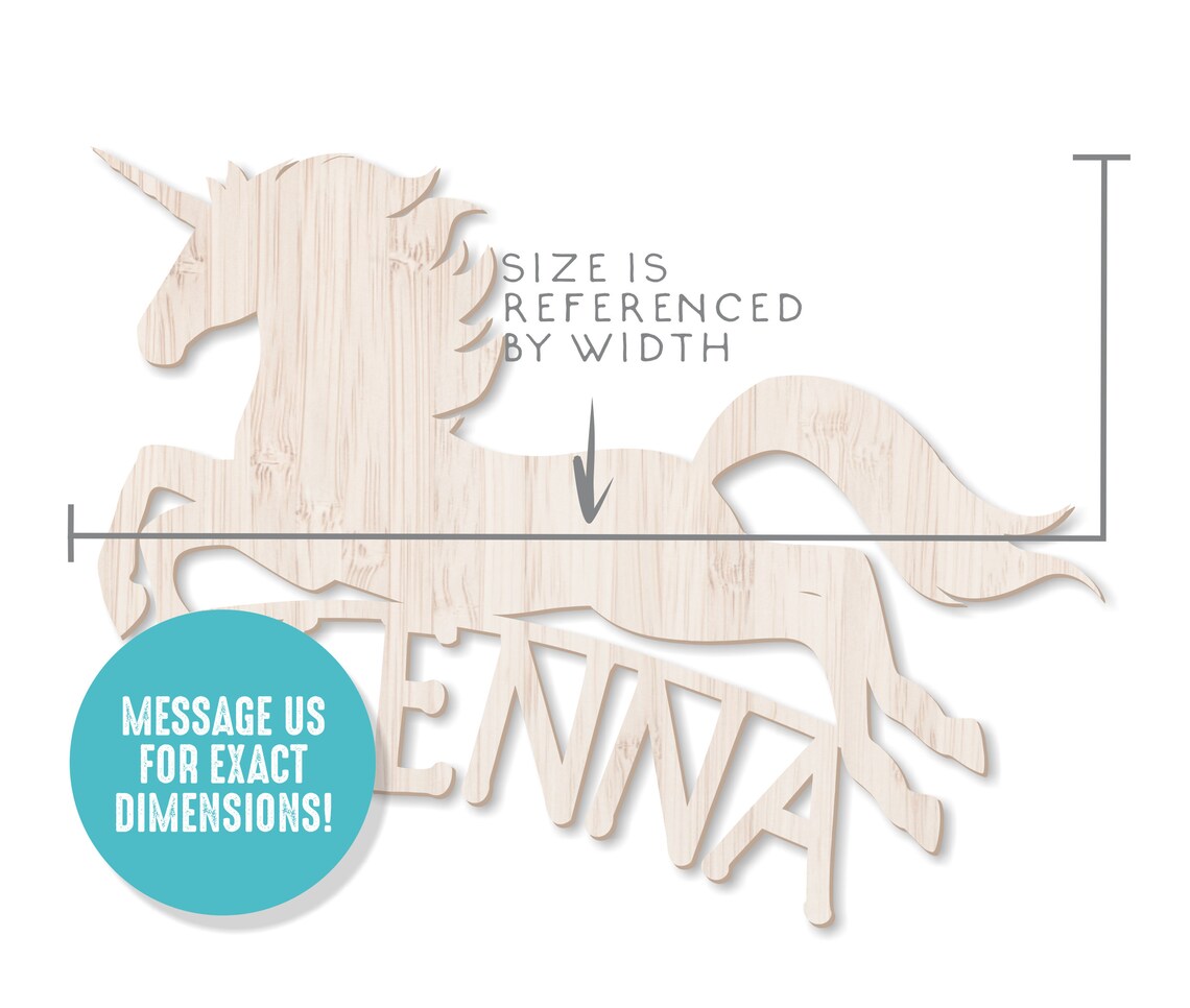 Unicorn Wall Sign Unicorn Wall Decor Kids Name Sign Wood - Etsy
