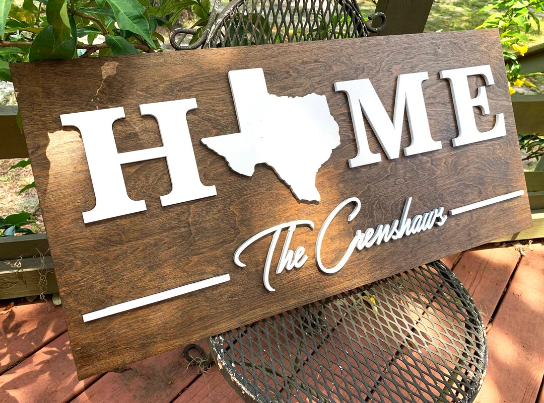 Texas Home Decor, Texas Home Wall Sign, TX Welcome Sign, Home Welcome ...