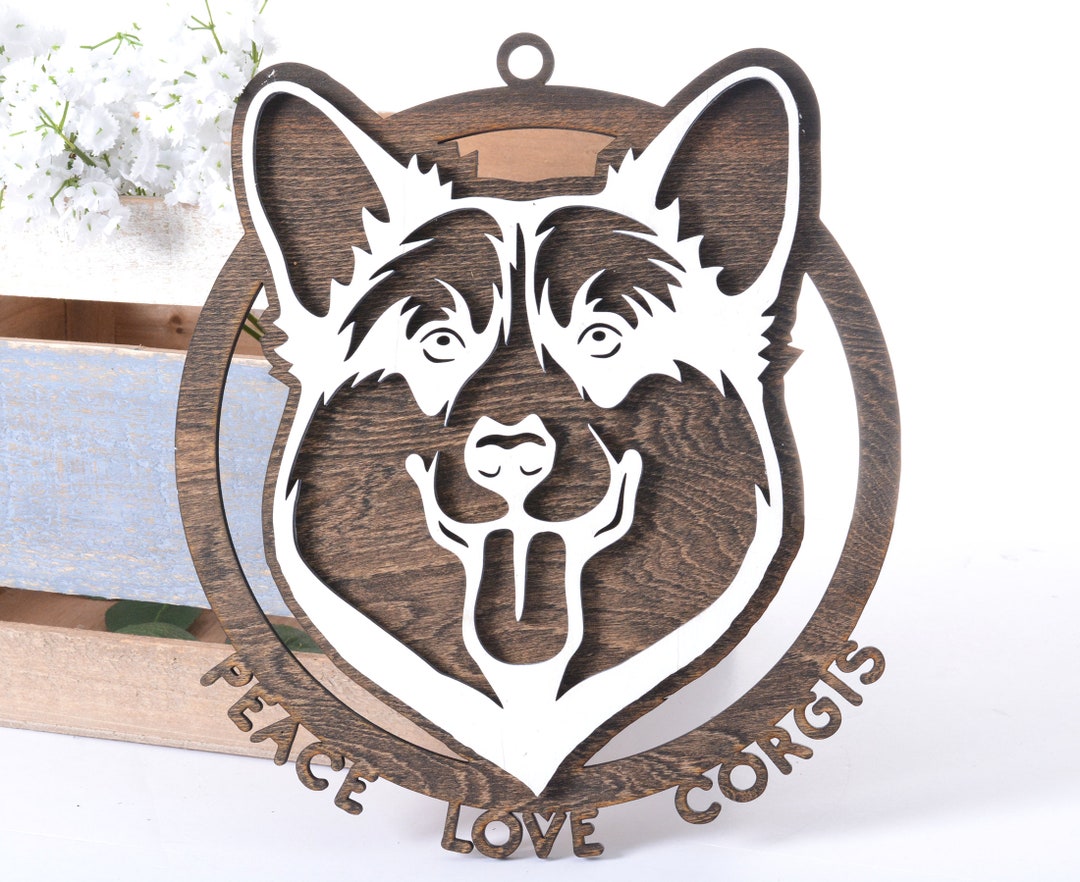 Corgi Dog Gifts, Corgi Home Decor, Corgi Lovers Gifts, Corgis Love Sign ...