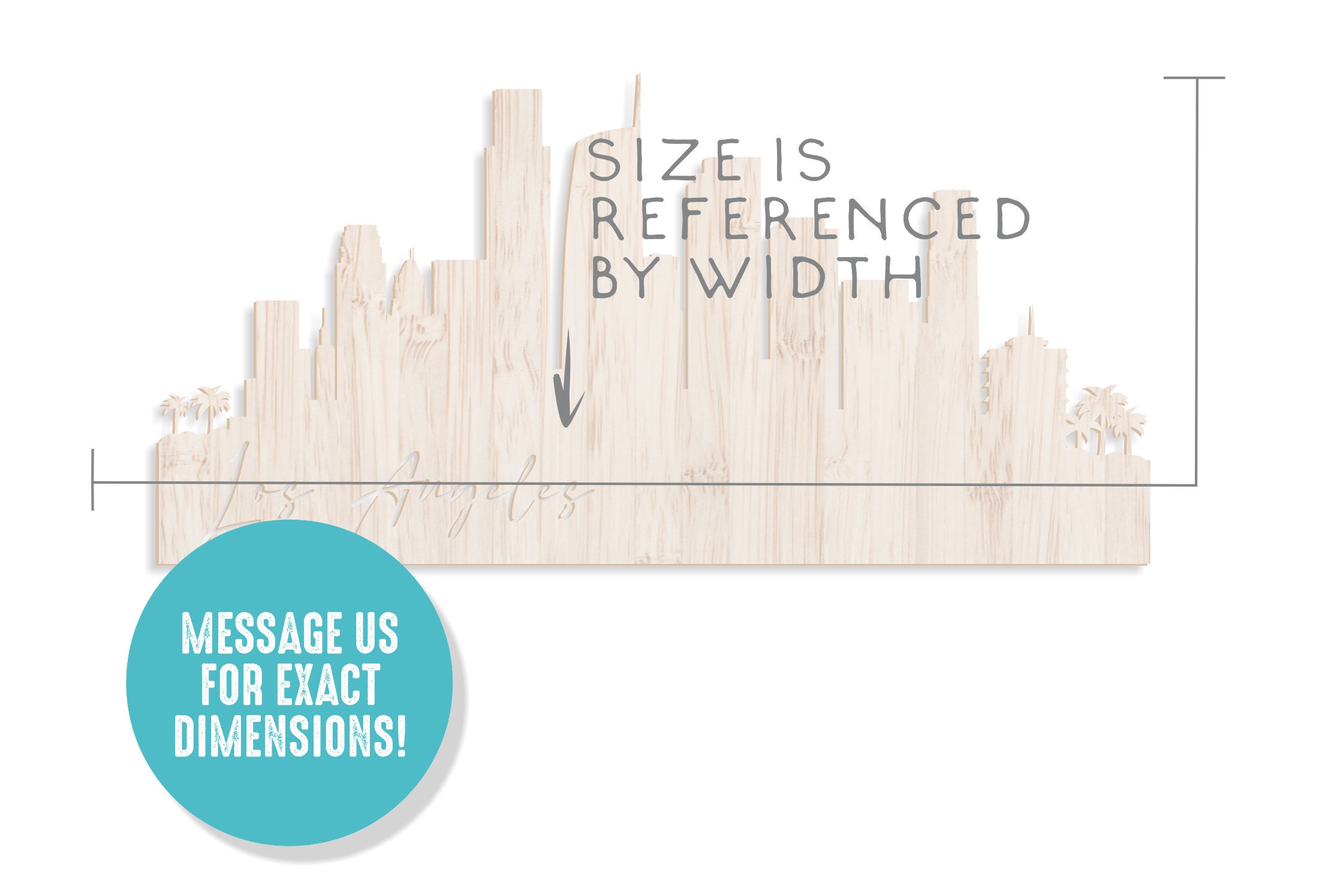 Los Angeles Wall Sign, City Skyline Wall Decor, LA Wall Art, City ...