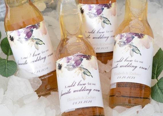 Vintage Wedding Beer Bottle Labels - Brew Label - Custom Beer Labels ...