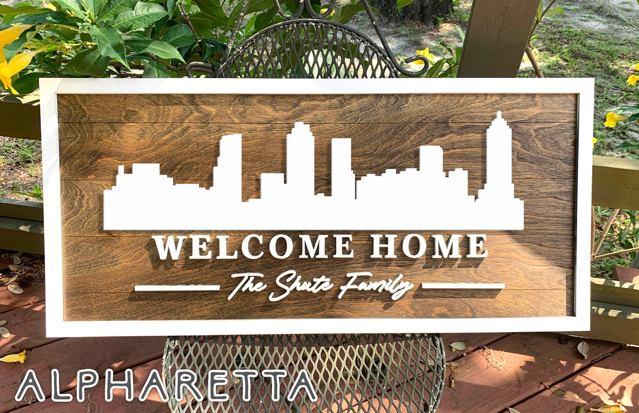 Georgia Home Decor Georgia Wall Art Sign GA Welcome Sign | Etsy