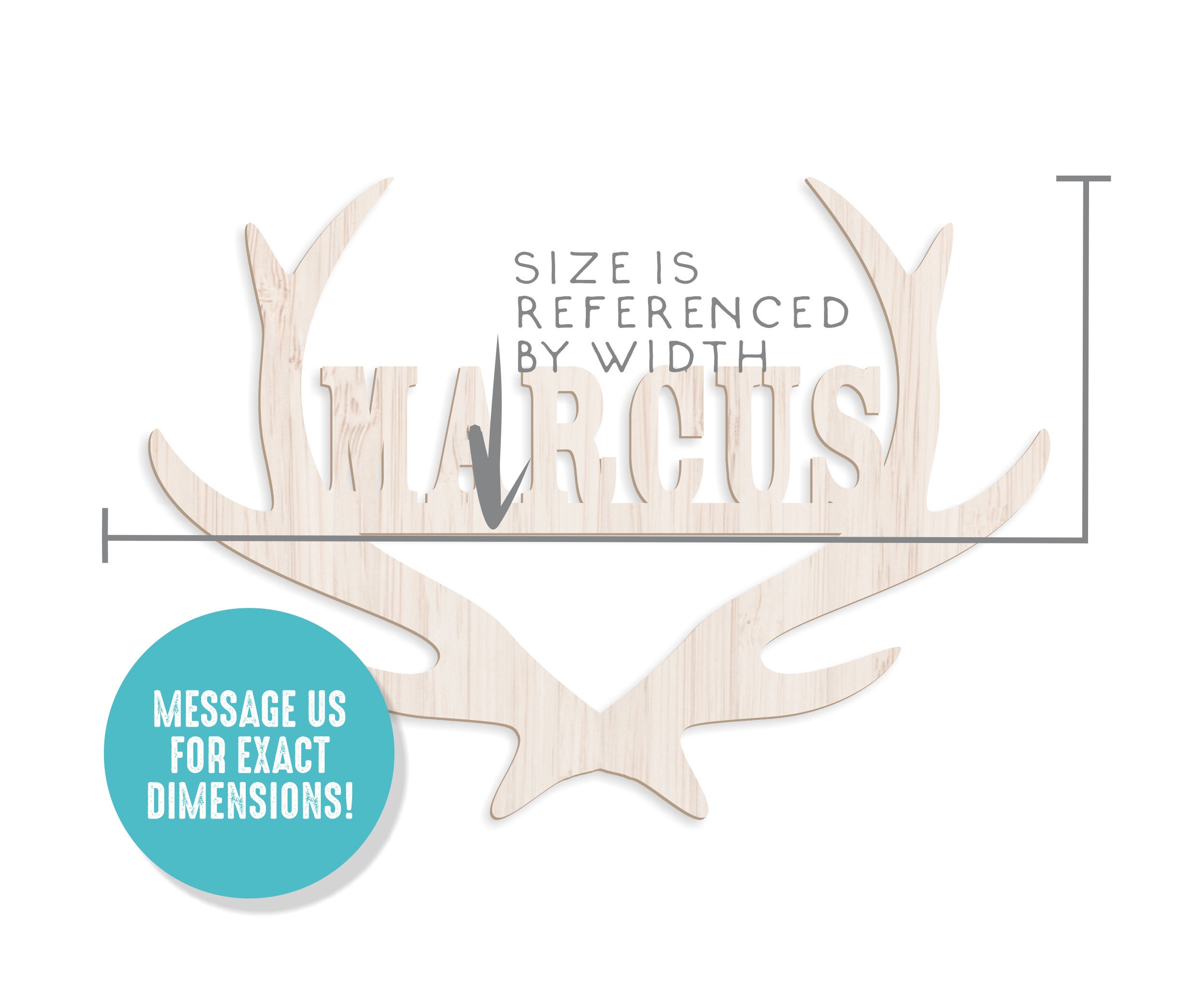 Antler Name Sign Antler Wall Art Deer Hunting Decor Custom | Etsy