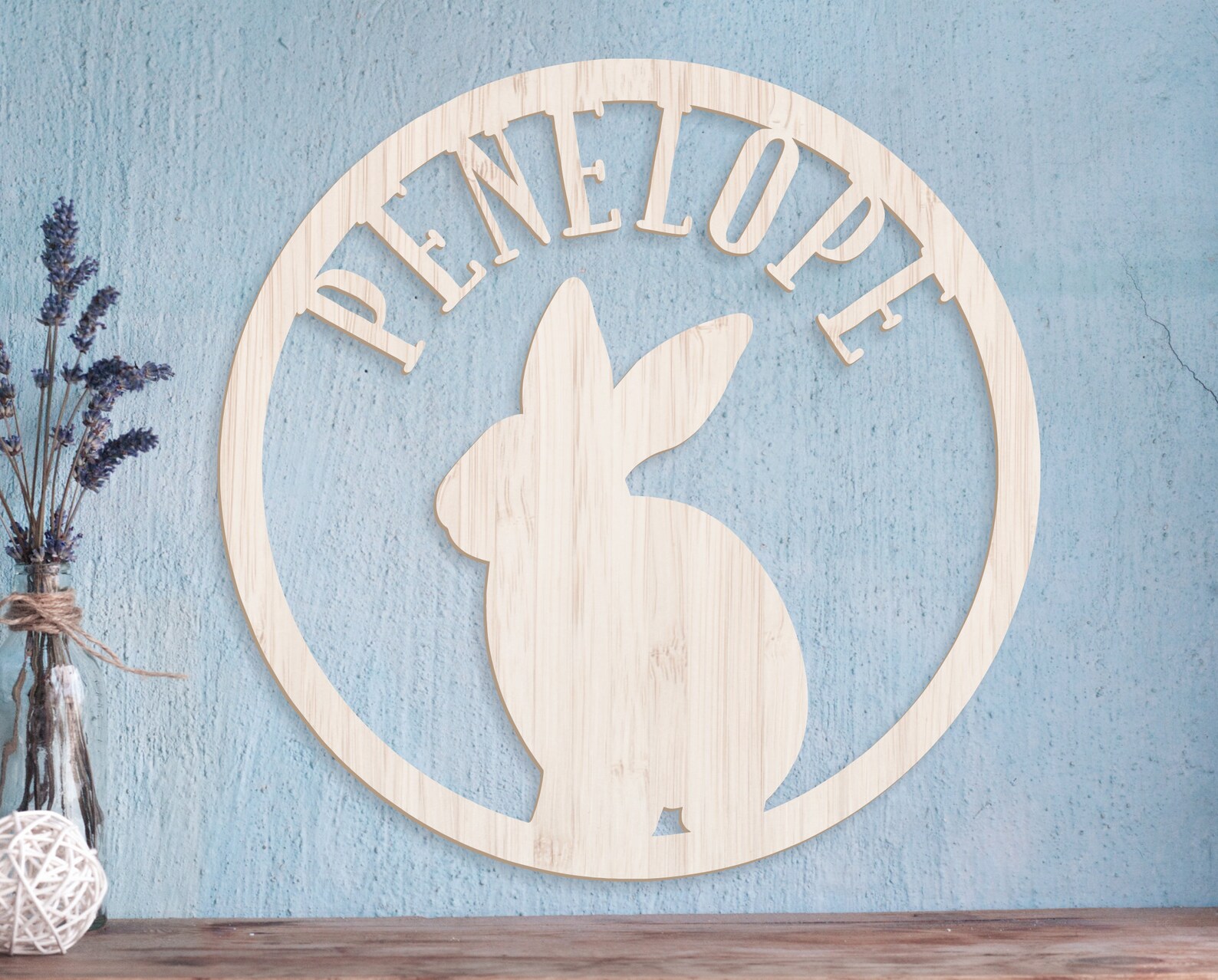 Nursery Wall Sign Bunny Rabbit Wall Decor Kids Name Sign - Etsy Italia