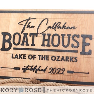 Boat House Wall Sign, Wood Boat House Sign, Boat House Decor, Lake ...