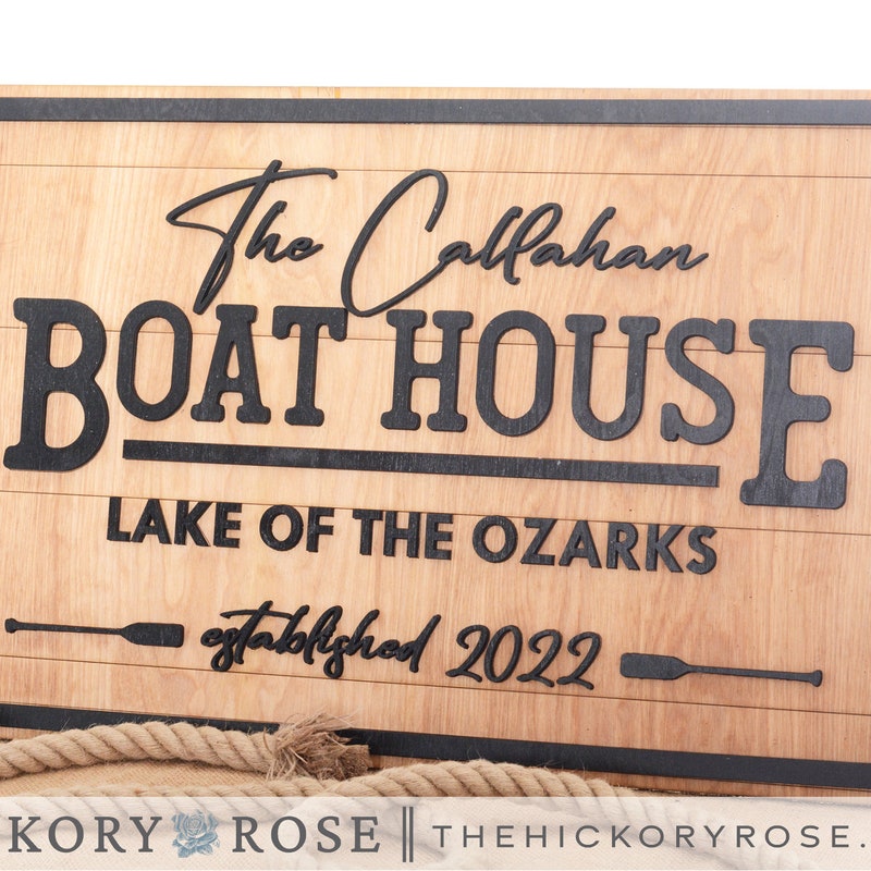 Boat House Sign - Etsy