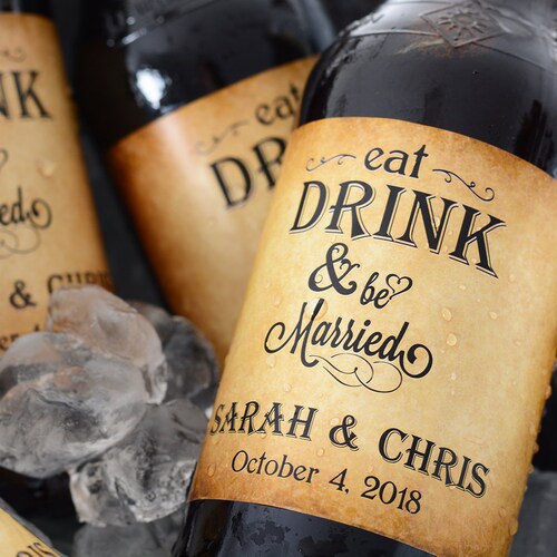 Rustic Wedding Beer Bottle Labels Beer Labels Custom Beer - Etsy