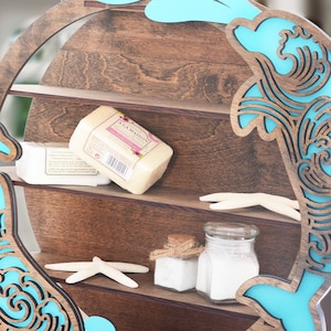 Wooden Dolphin Shelf Dolphin Themed Gifts Dolphin Decor - Etsy