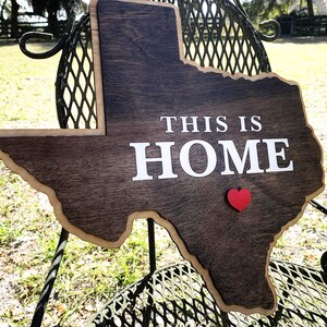 Texas Wall Sign, Texas Home Decor, Texas Housewarming Gift, Wall Home ...