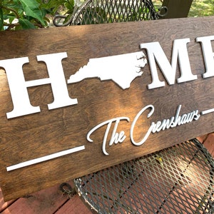 North Carolina Home Decor, North Carolina Sign, NC Welcome Sign ...
