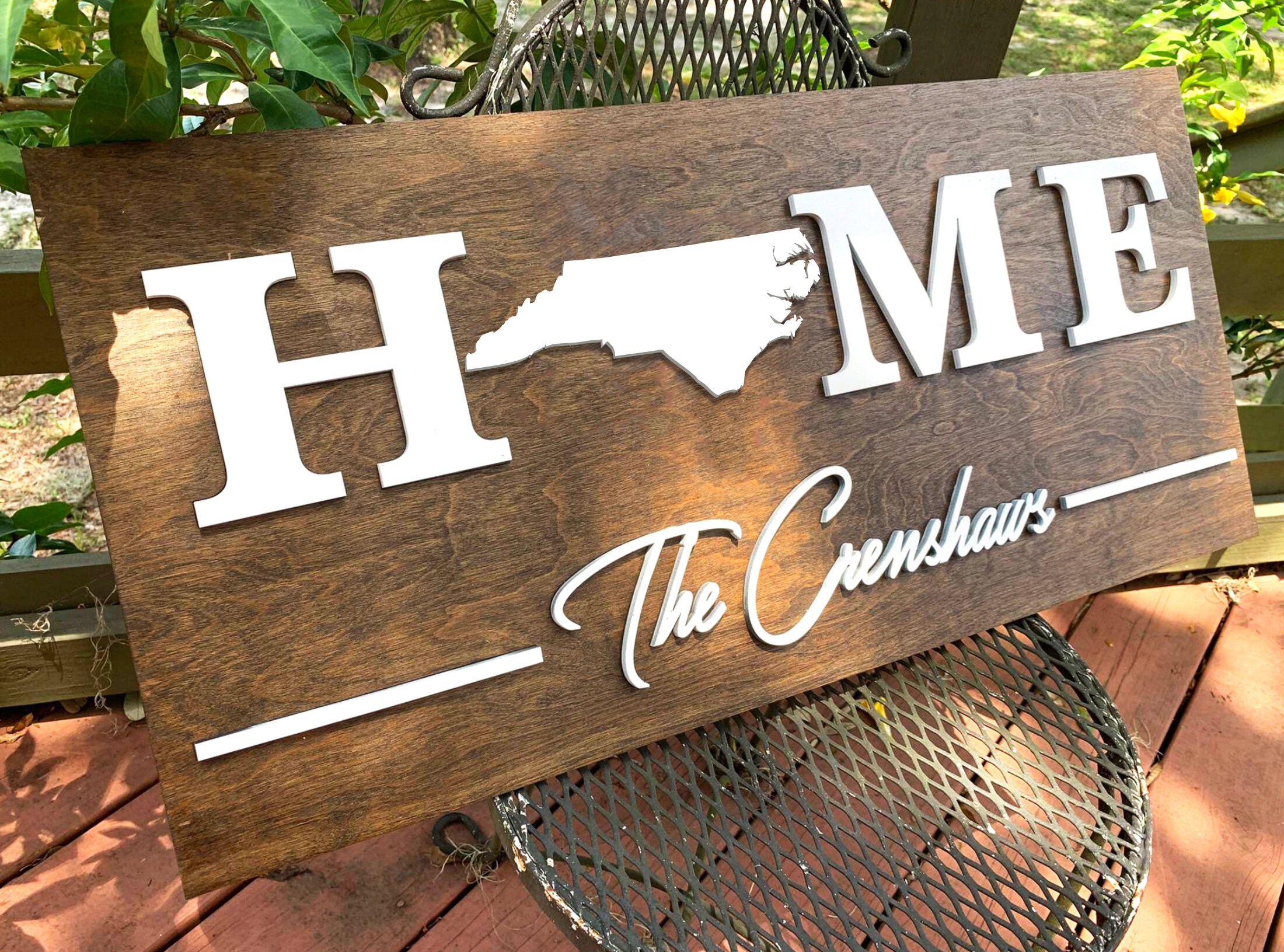 North Carolina Home Decor North Carolina Sign NC Welcome - Etsy