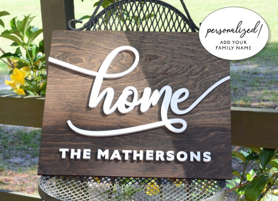 Custom Welcome Sign, Welcome Home Wall Sign, Welcome Door Sign, Wood ...