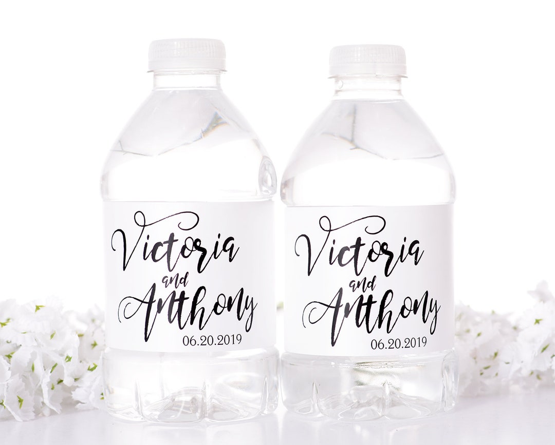 Wedding Water Bottle Labels - Personalized Wedding Water Bottle Labels ...