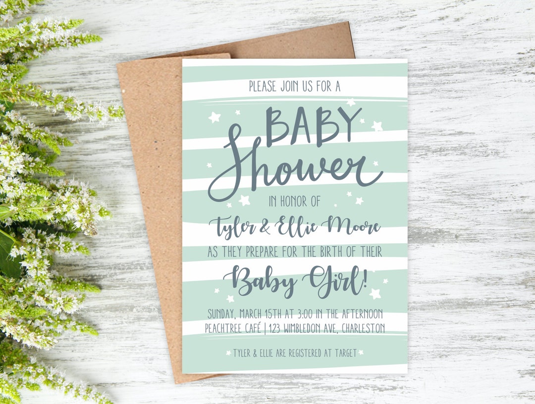 Baby Shower Invitations - Vintage Chic Baby Shower Invitations ...
