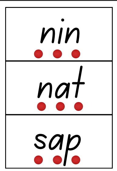 SATPIN CVC Flashcards - Etsy