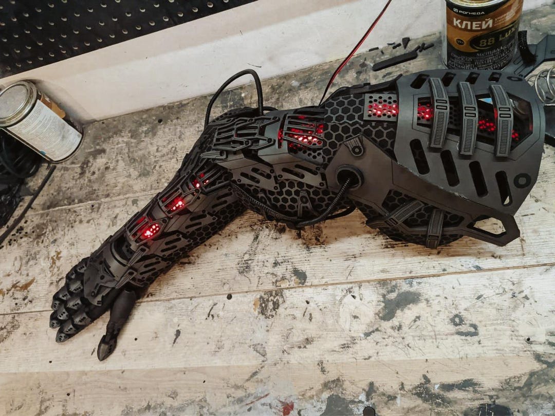 Cyberpunk Arms for Cosplay | Futuristic Arm Armor | Cyborg Costume ...