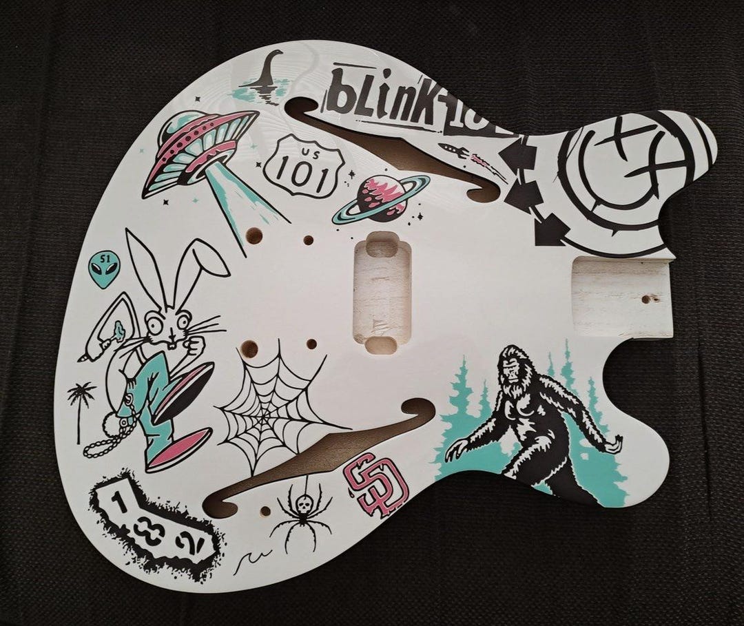 Tom Delonge Fender Starcasters Guitar Stickers Blink-182 Vinyl Decal ...