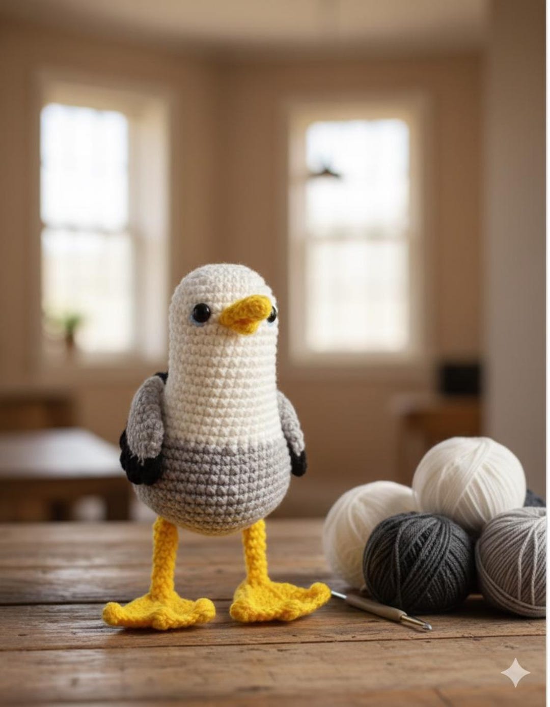 Handmade Crochet Seagull Plushie, Cute See Bird Toys , Digital Download ...