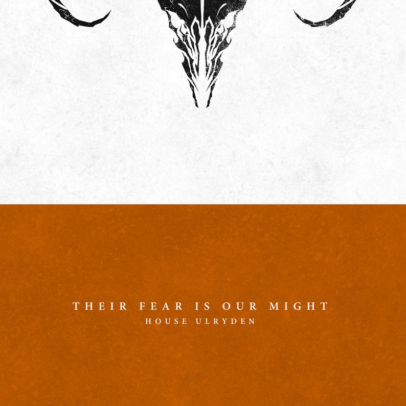 Game of Thrones House Ulryden Inspired Print | Etsy