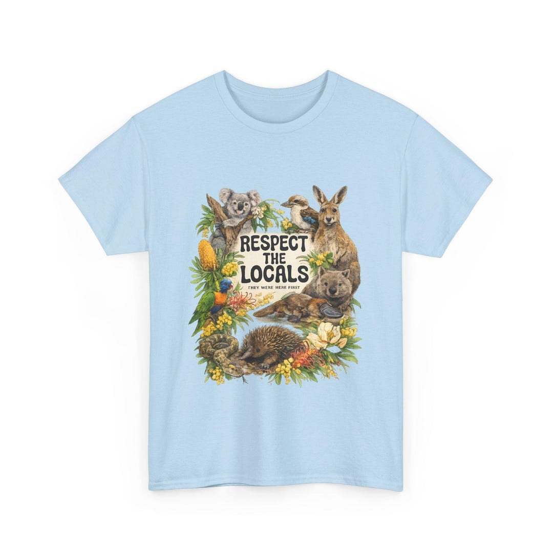 Respect the Locals T-shirt: Australian Wildlife Tee - Koala, Kangaroo ...