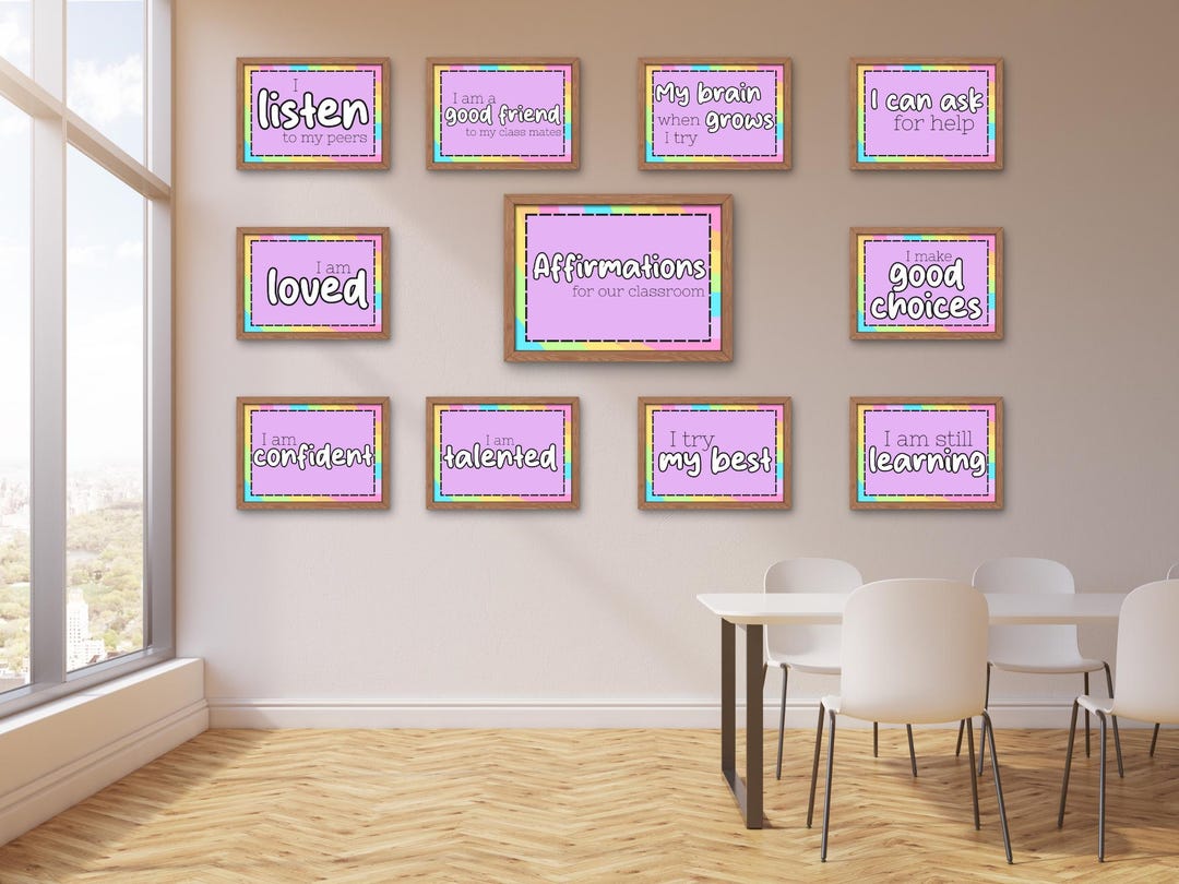 Classroom Affirmation Cards | Teacher Decor (digital Download - Etsy