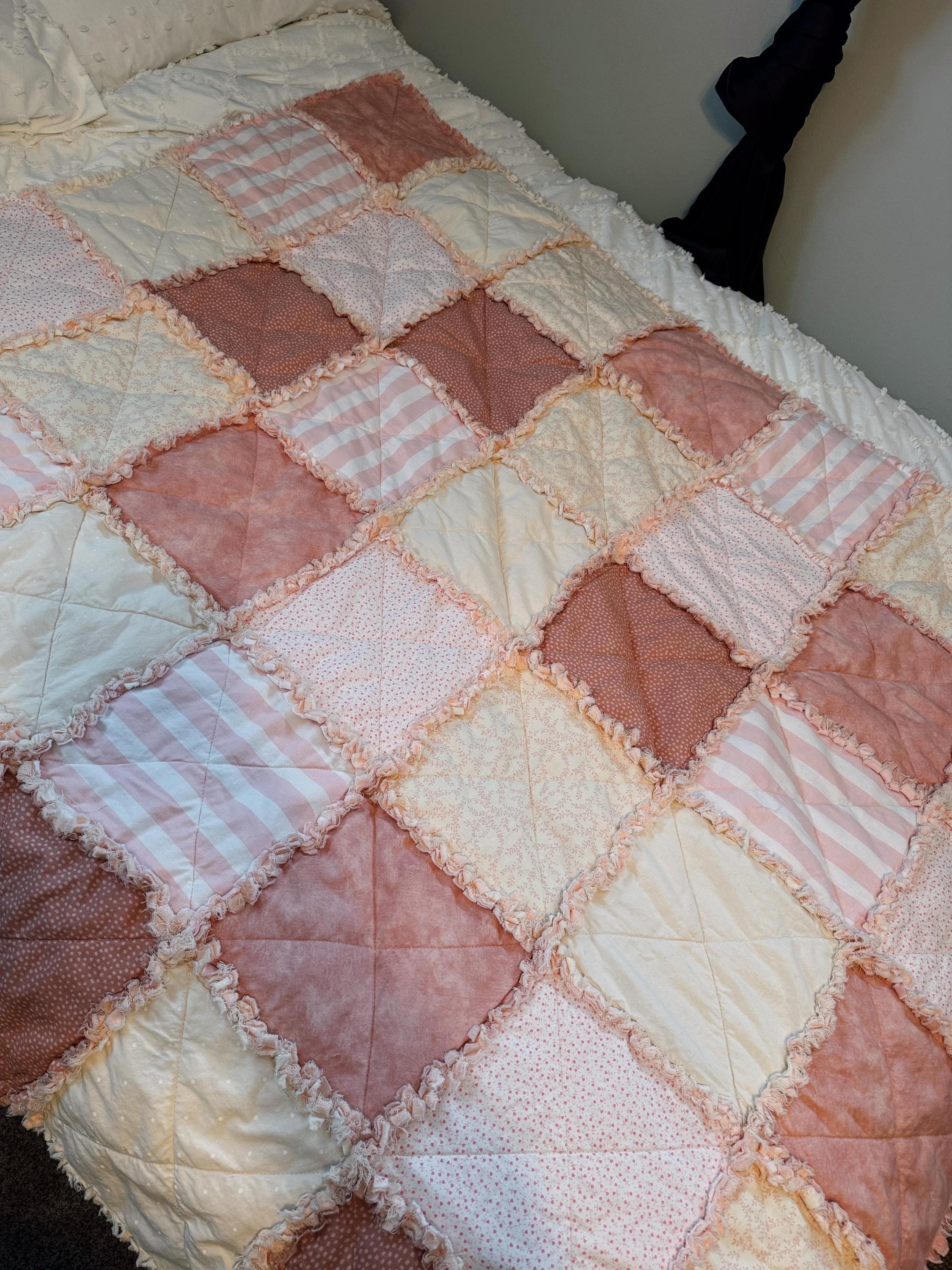 Custom Rag Quilt 50” X 60” - Etsy