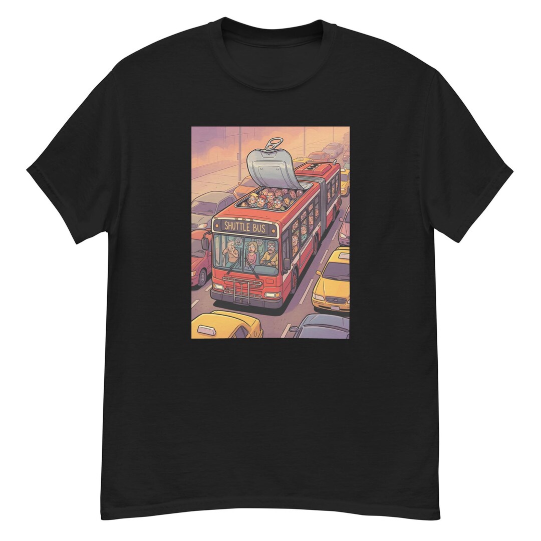Toronto Shuttle Bus Sardines T-shirt - TTC Subway Satire Tee - Urban ...