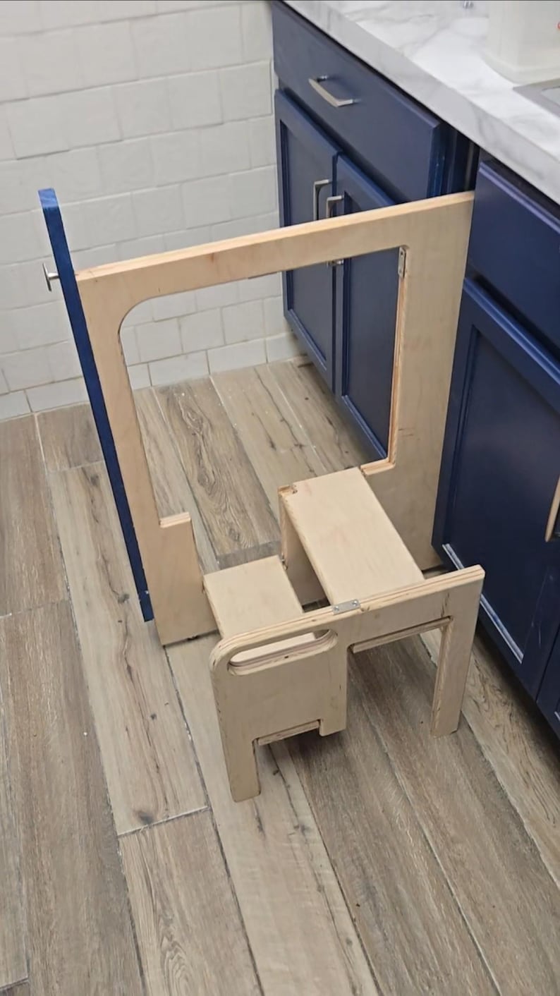 2 Pull Out Cabinet Step Stool – Compact & Hidden Storage Solution - Etsy