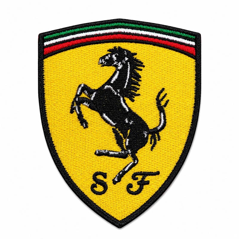 Embroidered Patch Ferrari - Etsy