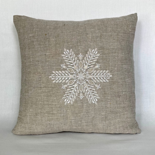 Snowflake Pillow - Etsy