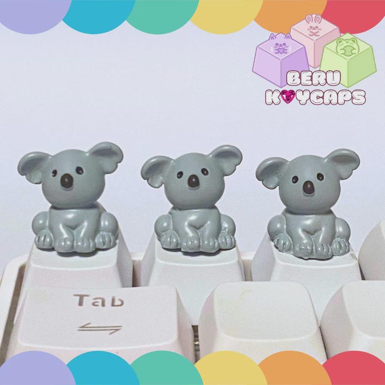 Custom Artisan Koala Keycaps for Mechanical Keyboard Cute Keycap - Etsy ...