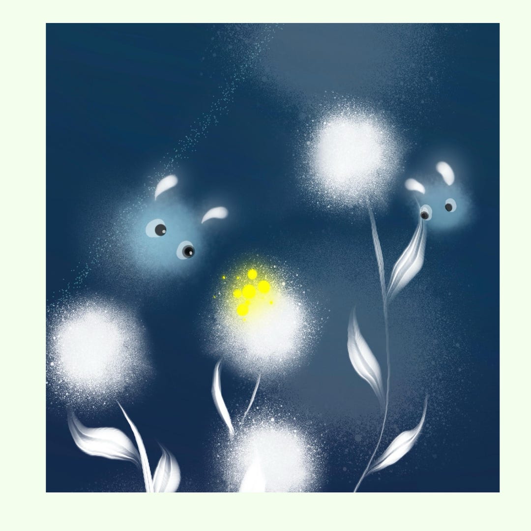 Silent Dandelion Glow – Before Dawn Series – Whispering Garden Fairies ...