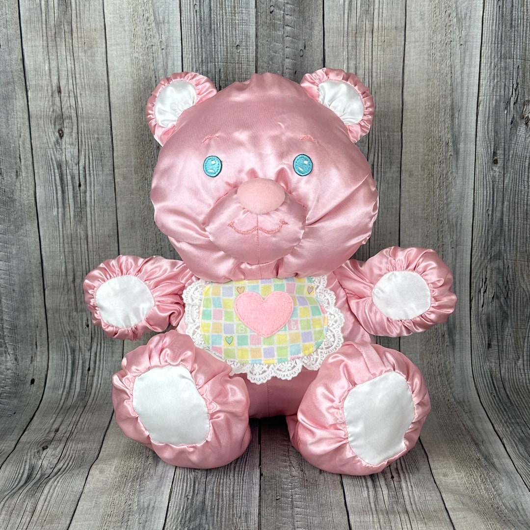Puffalump Bear - New Handmade Replica - Pink Satin Fabric With Cotton ...