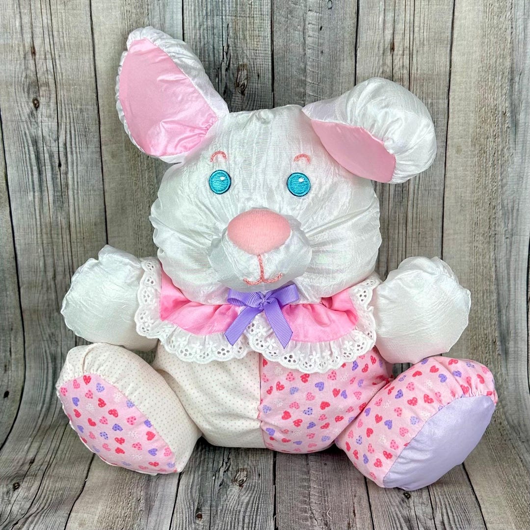 Puffalump Replica Bunny Rabbit - New Handmade Plush With Rattle ...