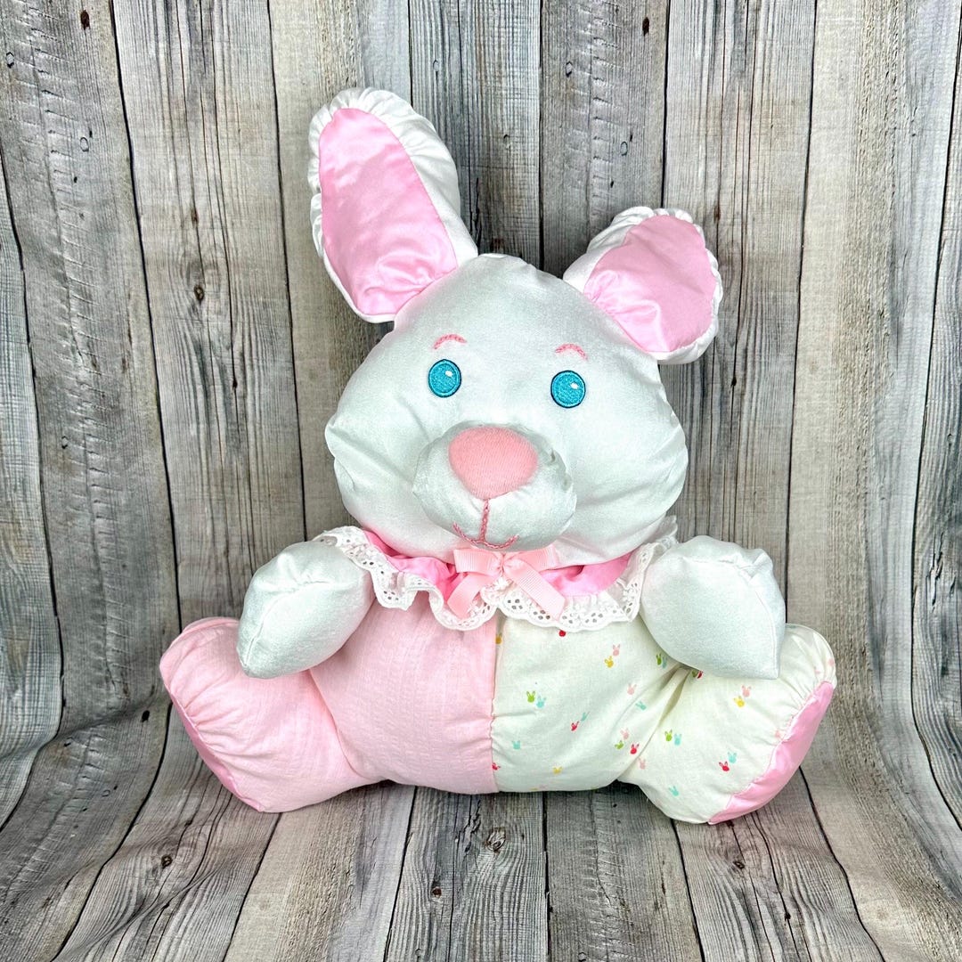 Puffalump Replica Bunny Rabbit New Handmade Plush With Rattle Polysilk ...